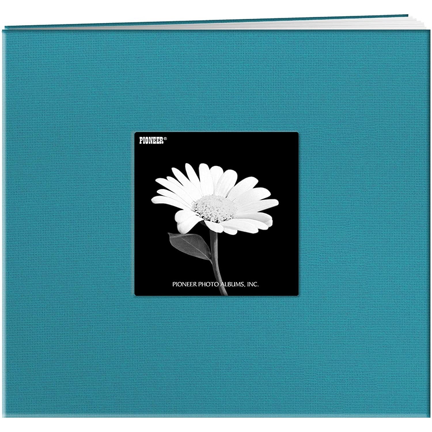 Pioneer Book Cloth Cover Post Bound Album 8"X8"-Turquoise Blue ...