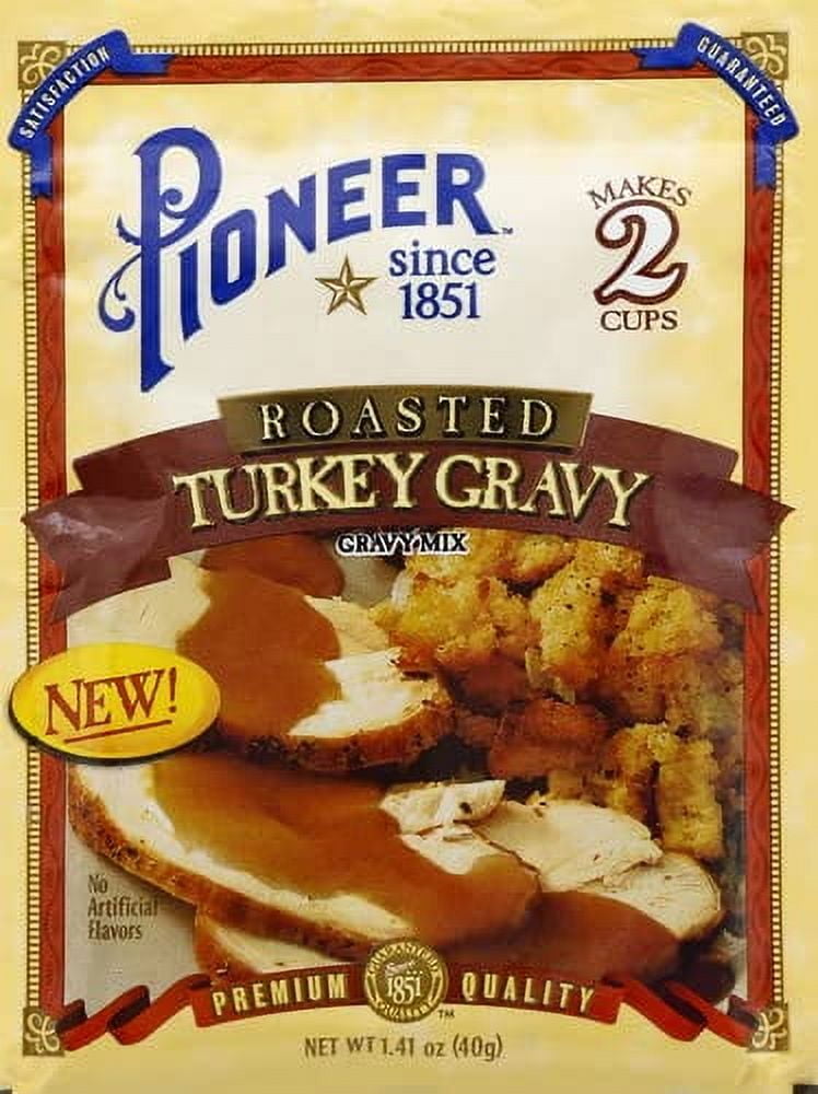 Pioneer Brand Roasted Turkey Gravy 1.41 Oz Packet (Pack of 6) - Walmart.com