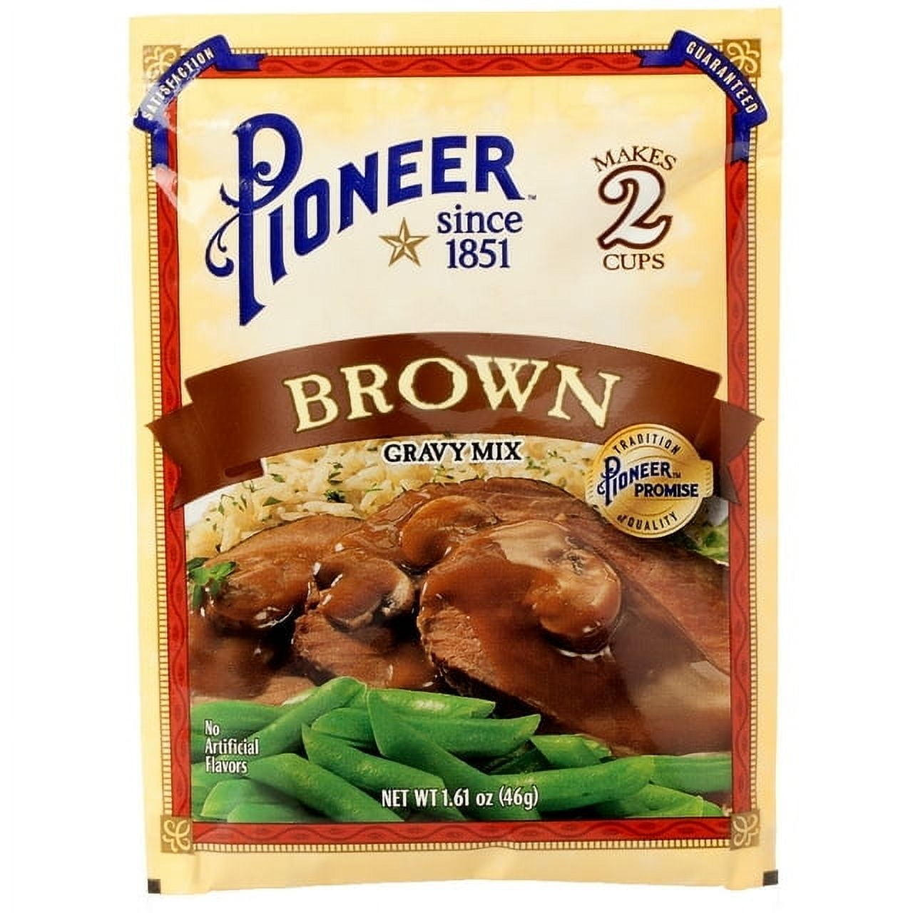 Pioneer Brown Gravy Mix 1.61 oz Makes 2 Cups (Pack of 10) - Walmart.com
