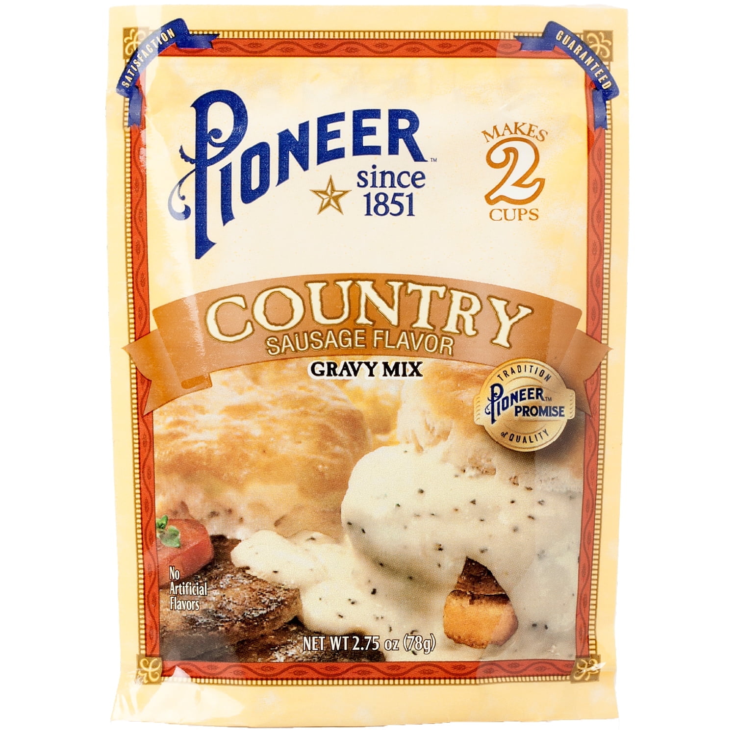Pioneer Country Sausage Gravy Mix 2.75 oz (Pack of 10) - Walmart.com