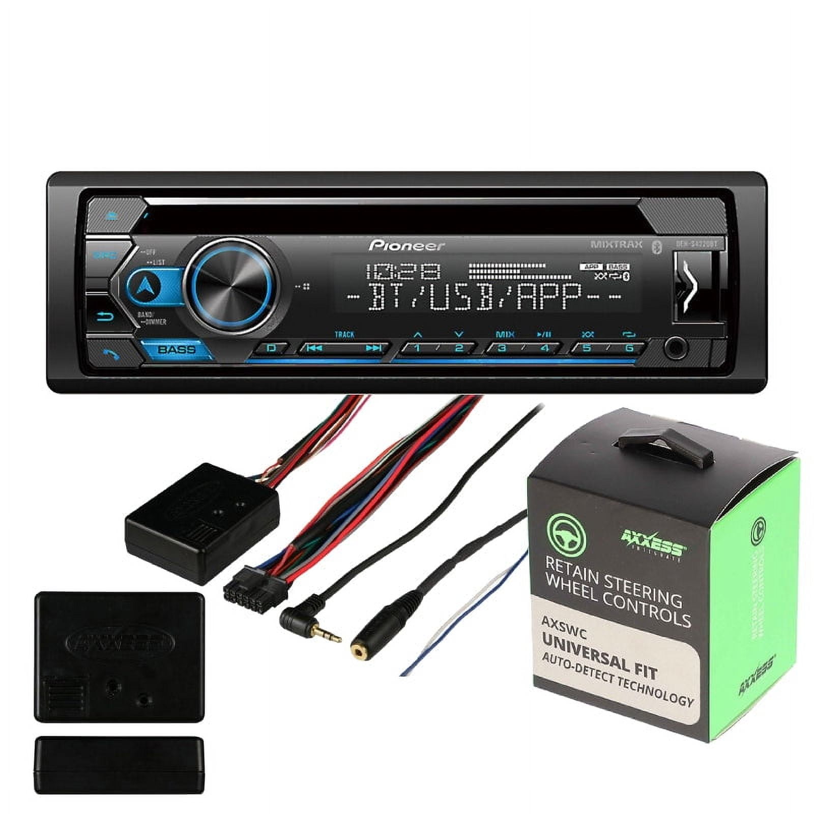 Pioneer DEH-S4220BT 1 DIN Car Audio CD Receiver Built-in Bluetooth & Steering Wheel Control ...
