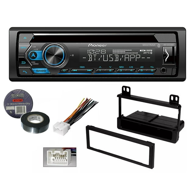 Pioneer DEH-S4220BT 1 DIN Car Audio CD Receiver Built-in Bluetooth for FORD F-150 1999-2004 ...