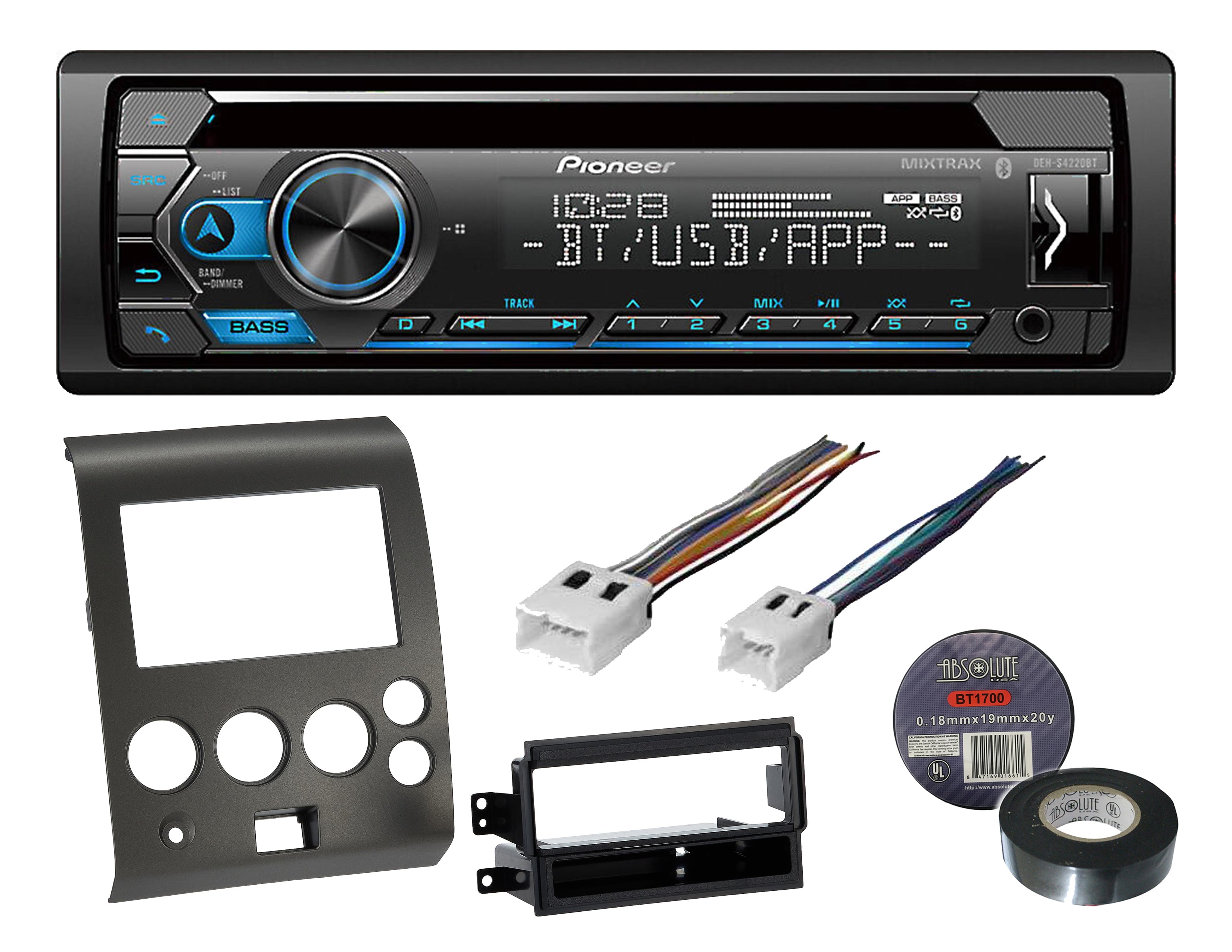 Pioneer DEH-S4220BT 1 DIN Car Audio CD Receiver Built-in Bluetooth for ...