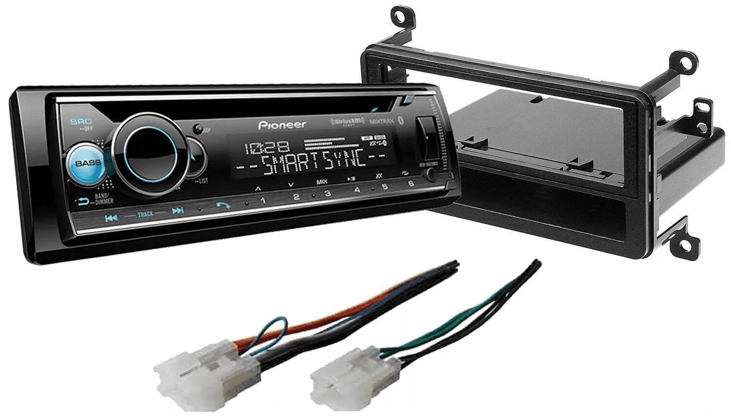 Pioneer DEH-S6220BS 1-DIN In-Dash CD/DM Bluetooth & Kit Fit 2001-2005 Toyota RAV4 - Walmart.com