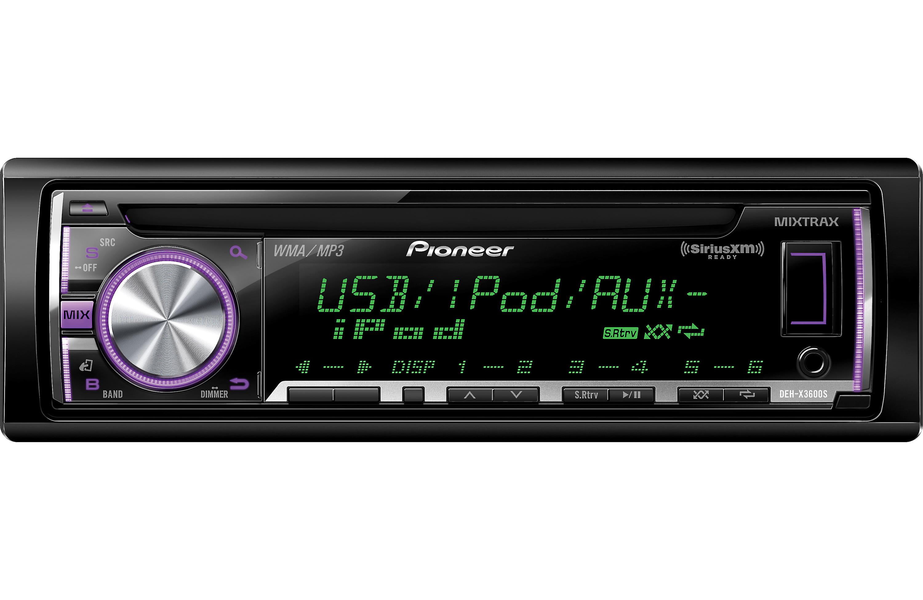 Pioneer DEH-X3600S In-Dash Radio CD Media Player System with MP3/WMA ...