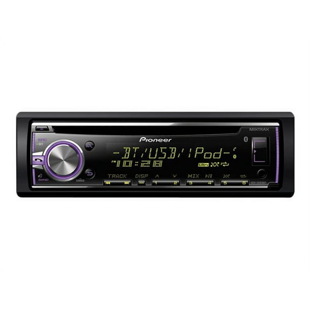 Pioneer DEH-X6810BT Car In-Dash Unit, Single-DIN, AM/FM/CD Receiver, Bluetooth, USB, 50W x 4 ...