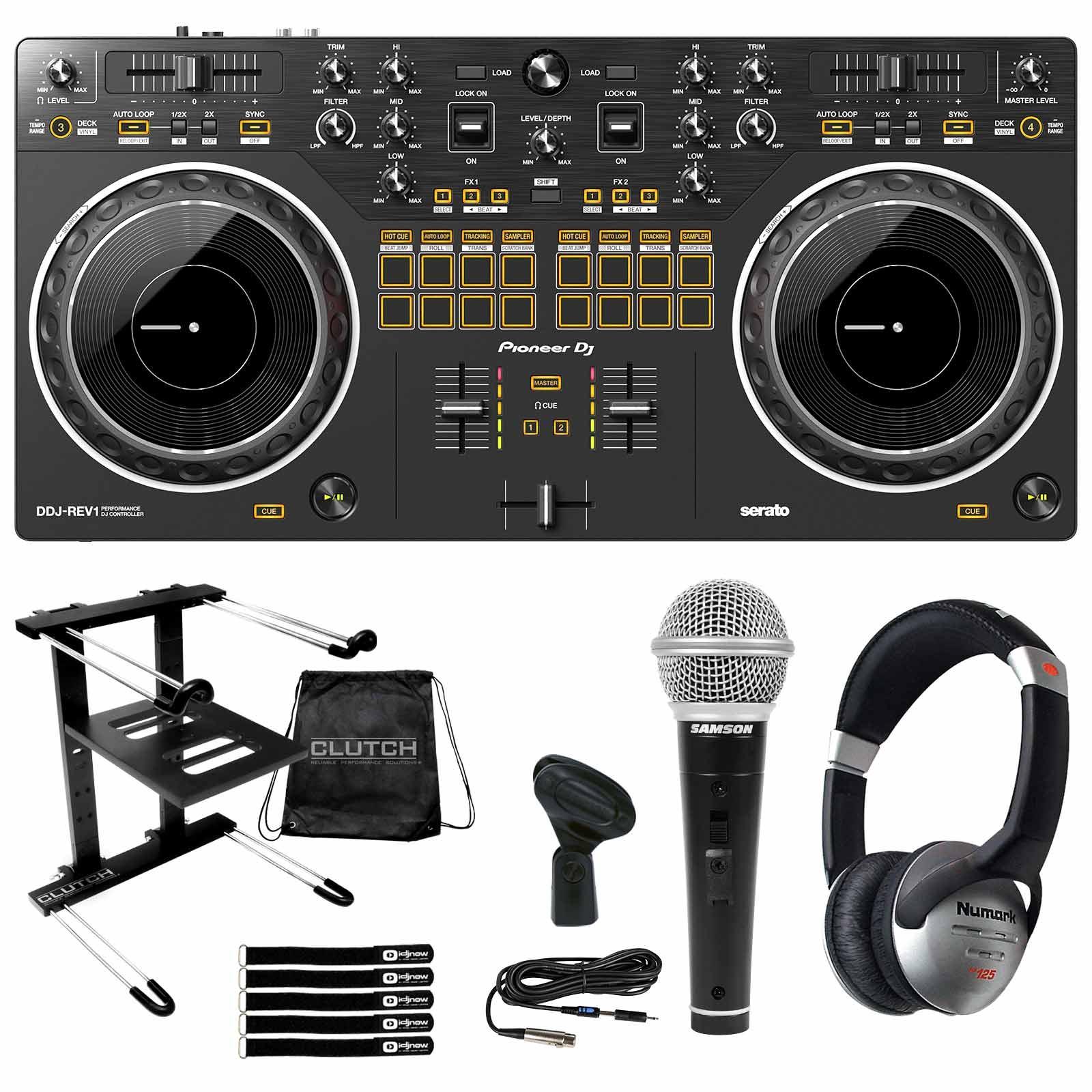 Pioneer DDJ-200 Smart DJ Controller with Hands-Free Mobile Device Clip ...