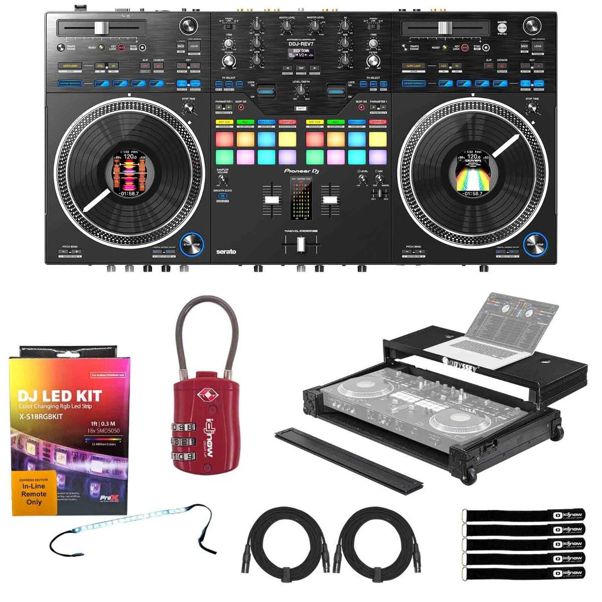 Pioneer DJ DDJ-REV7 Scratch Style 2-Channel DJ Controller with Flight ...