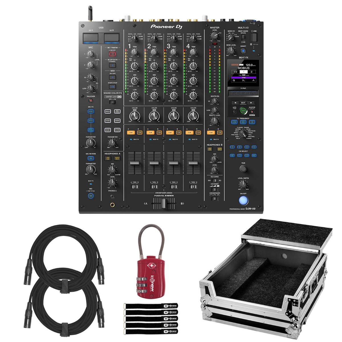 Pioneer DJ DJM-A9 4-Channel Professional DJ Mixer with Laptop Platform ...
