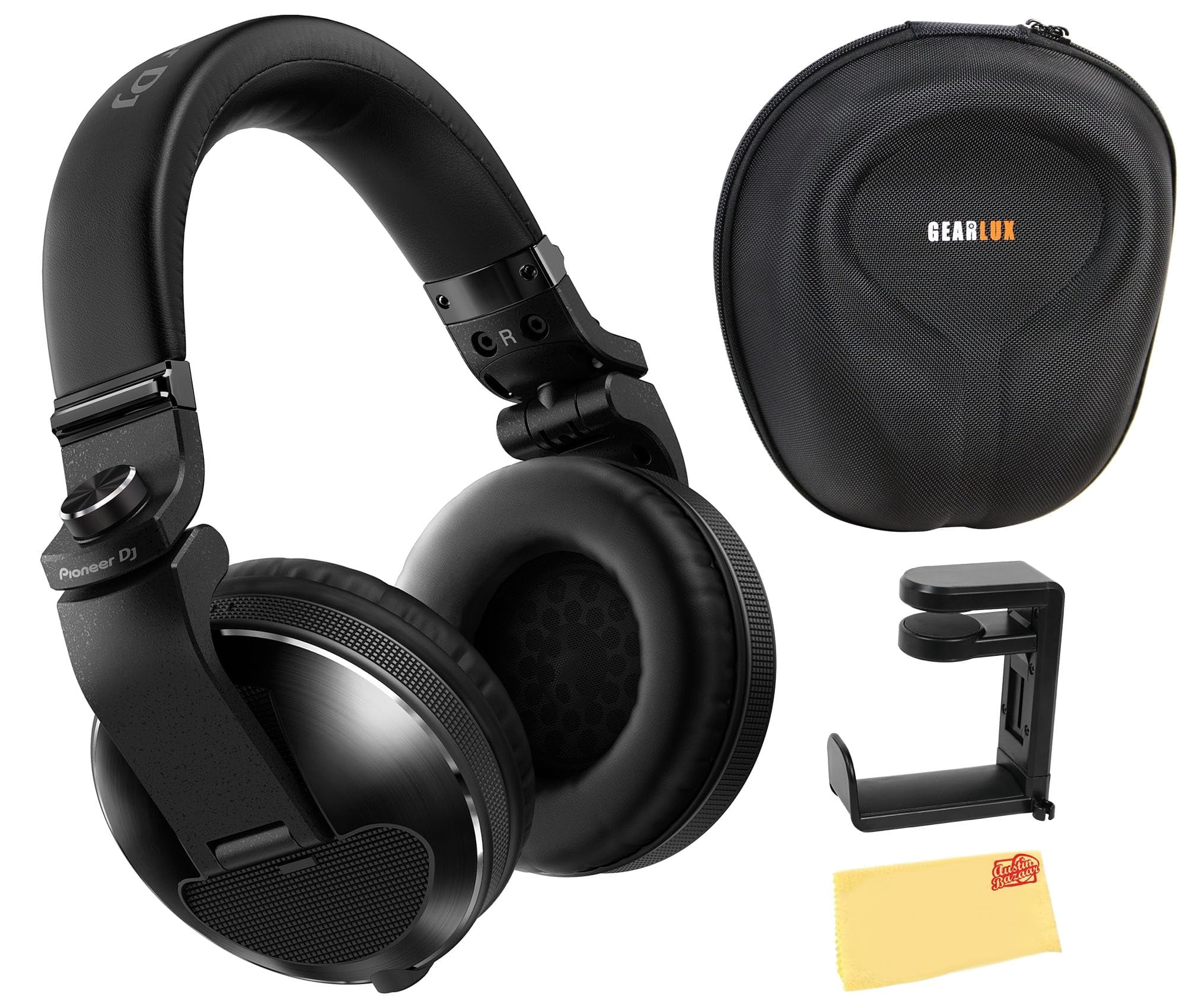 Pioneer DJ HDJ-X10 Flagship Over-Ear DJ Headphones - Black Bundle with ...