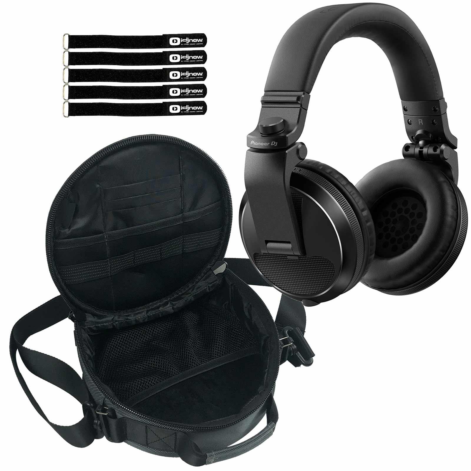 Pioneer DJ HDJ-X5 Over-ear Black DJ Headphones with Headphone Gear Bag ...