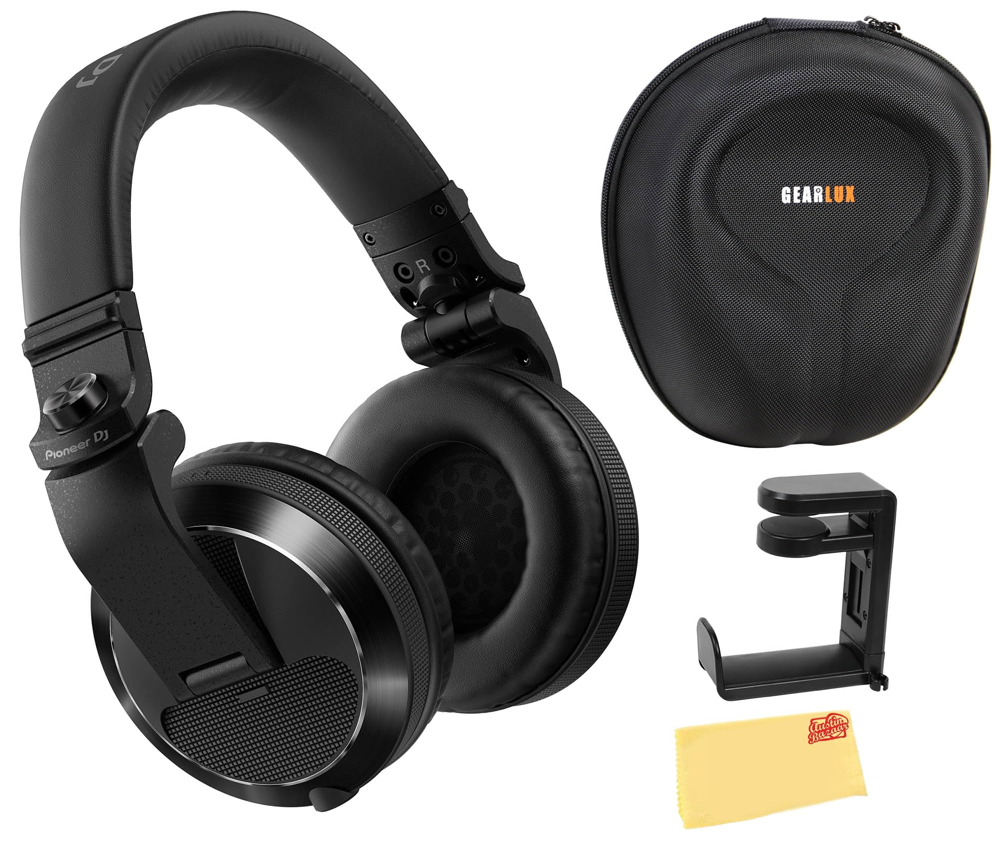 Pioneer DJ HDJ-X7 Professional Over-Ear DJ Headphones - Black Bundle ...