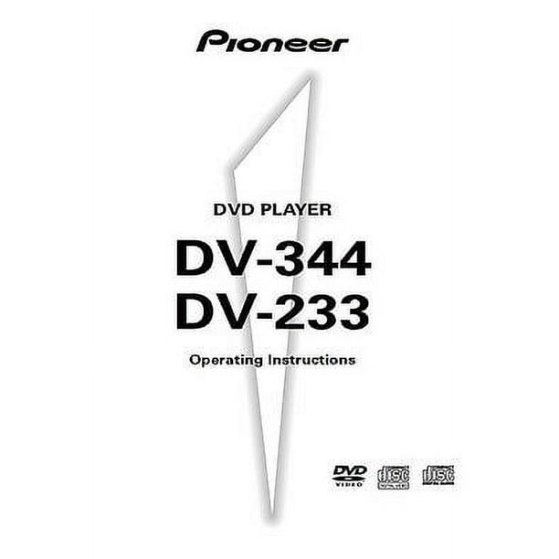 Instruction Manual ONLY for Pioneer DV-344 DVD Player Owners Manual REPRINT - Walmart Business ...