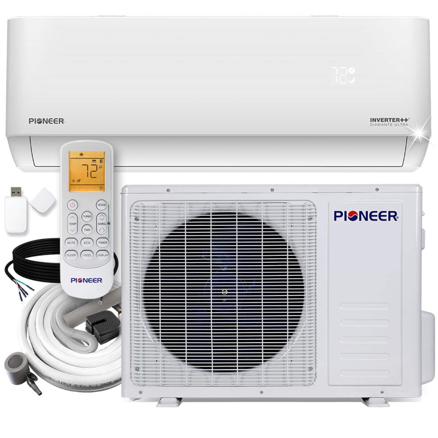 Pioneer® Diamante Ultra 12,000 BTU 22 SEER Wi-Fi Ductless Mini-Split ...