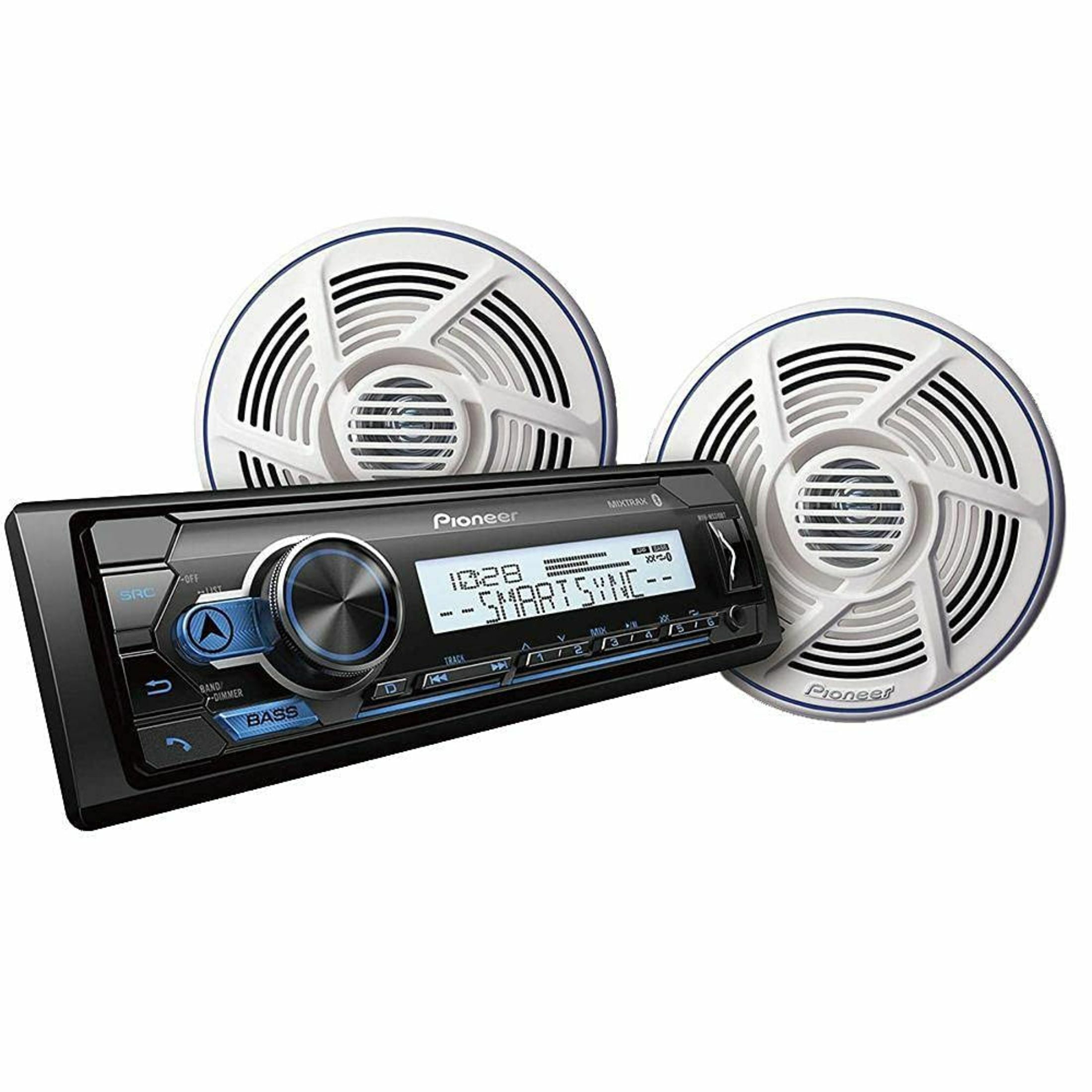 Pioneer Marine Stereo System with Bluetooth, 6.5-Inch Nautica Series ...