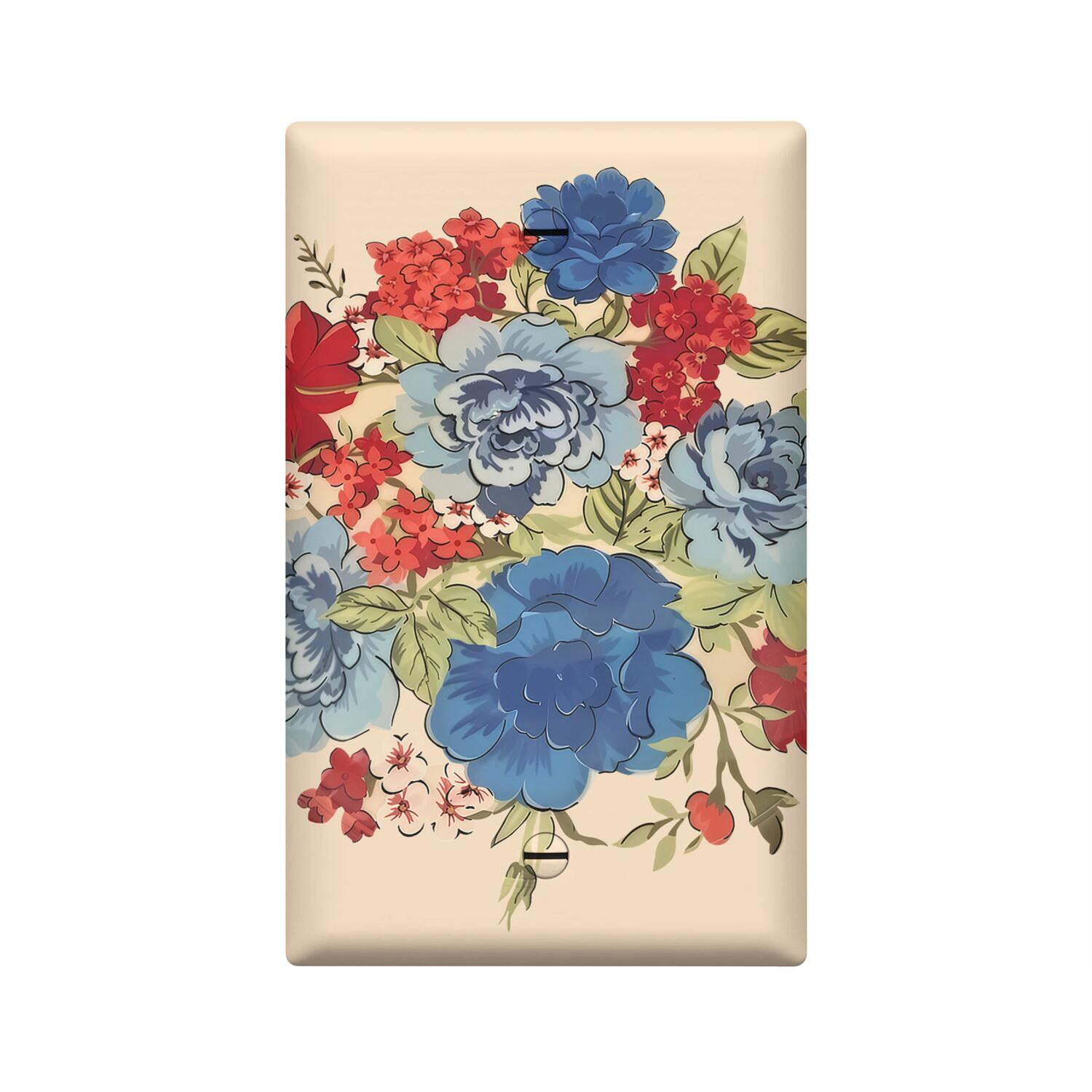 Pioneer Floral Pattern Wall Plate, 1-Port Cat6 Female to Female Wall ...