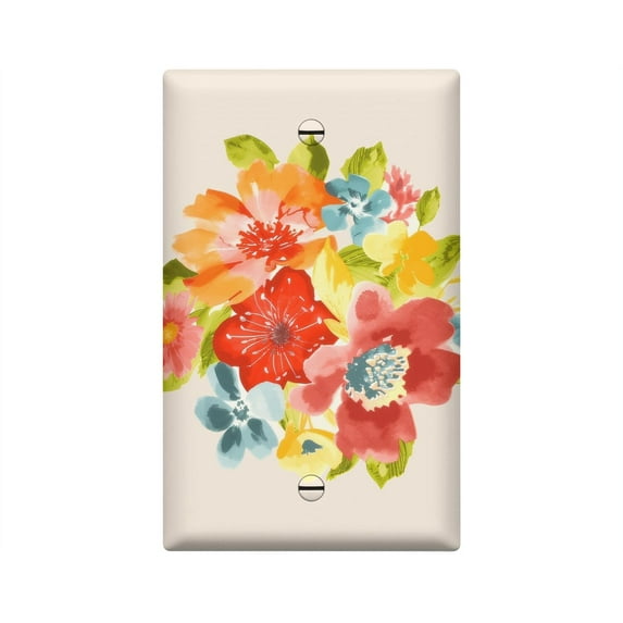 Pioneer Floral Pattern Wall Plate, 1-Port Cat6 Female to Female Wall ...