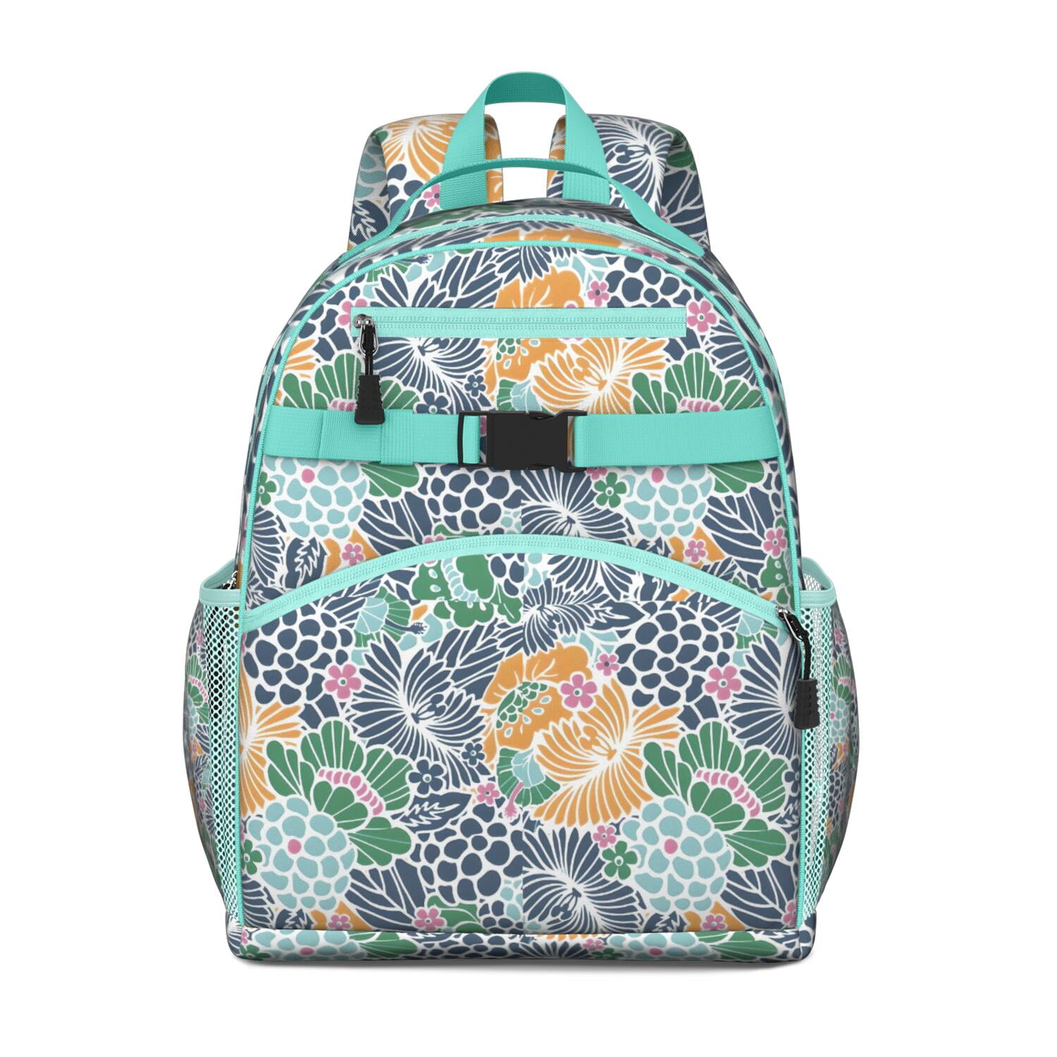 Pioneer Flower Floral Print Pattern Backpack for School,Cute School Bag ...