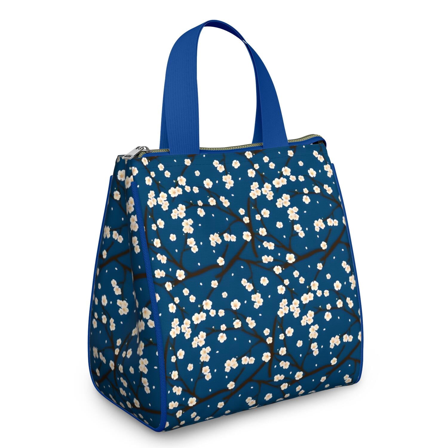 Pioneer Flower Floral Print Pattern Insulated Lunch Bag for Women ...