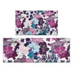 Pioneer Flower Floral Print Pattern Kitchen Rugs Sets Of 2,Anti Fatigue ...
