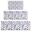 Pioneer Flower Floral Print Pattern Kitchen Rugs Sets Of 3,Kitchen ...