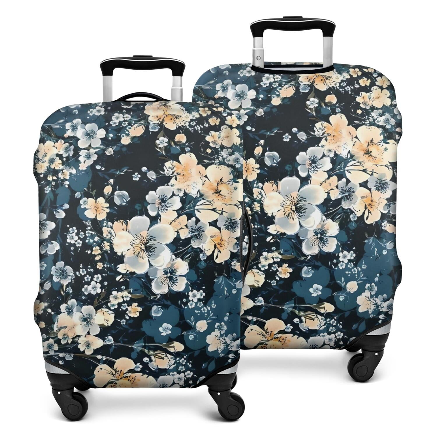 Pioneer Flower Floral Print Pattern Luggage Cover Fashion Suitcase ...