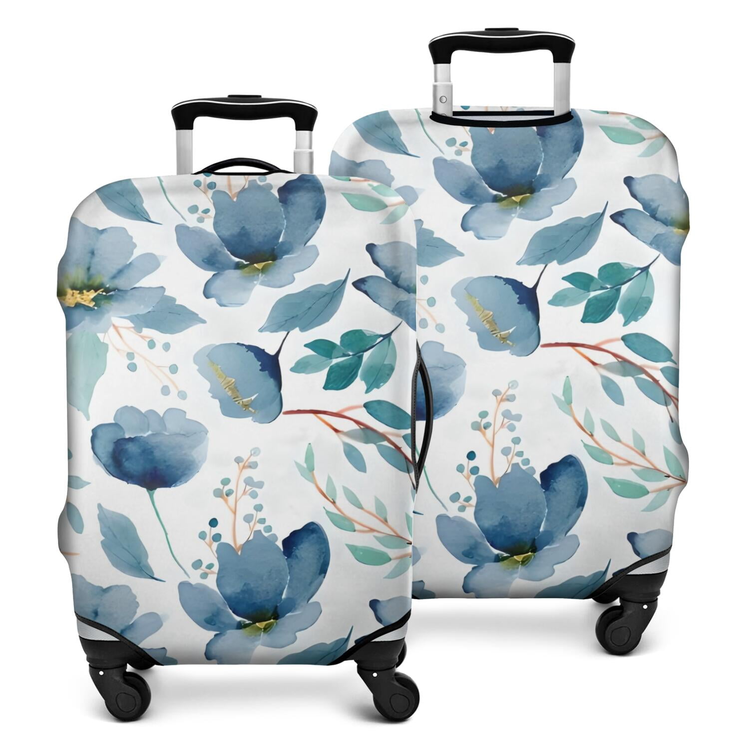 Pioneer Flower Floral Print Pattern Luggage Cover Fashion Suitcase ...