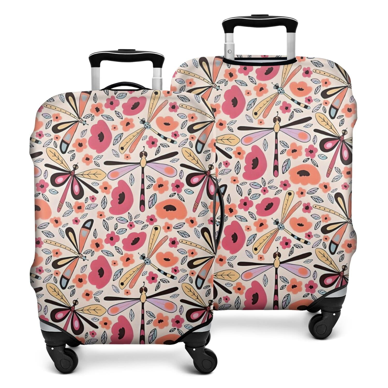Pioneer Flower Floral Print Pattern Luggage Cover Fashion Suitcase ...