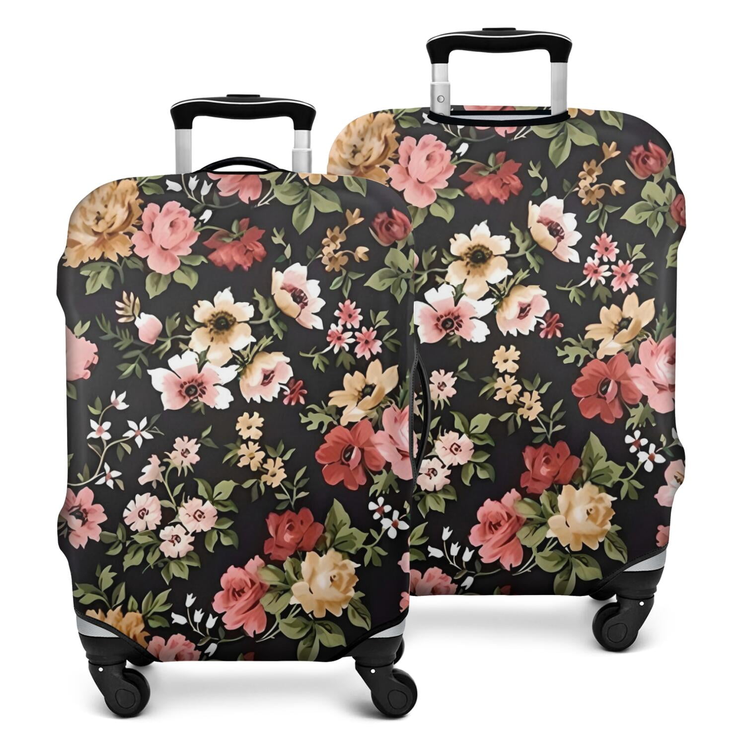 Pioneer Flower Floral Print Pattern Luggage Cover Fashion Suitcase ...