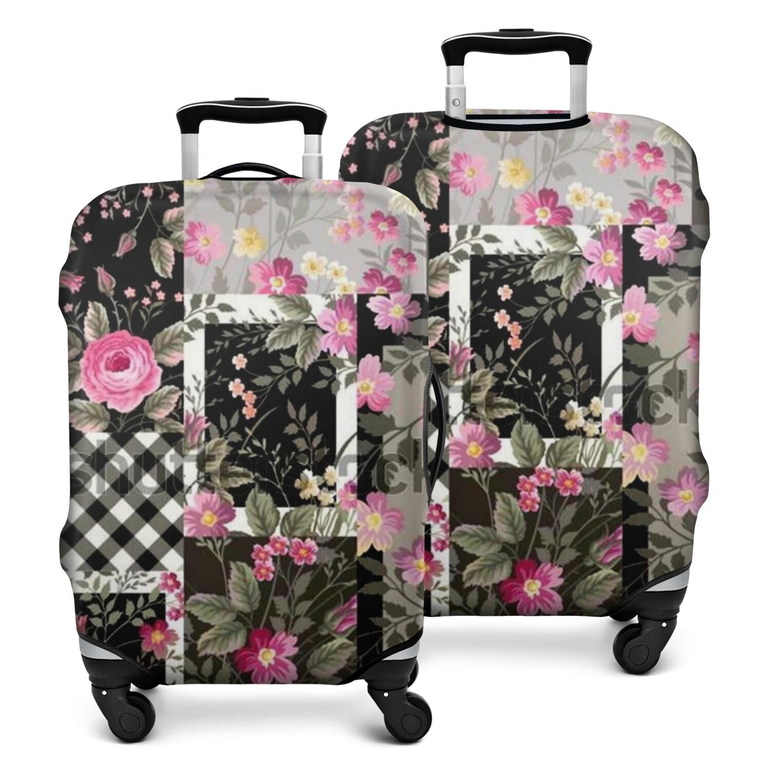 Pioneer Flower Floral Print Pattern Luggage Cover Fashion Suitcase ...