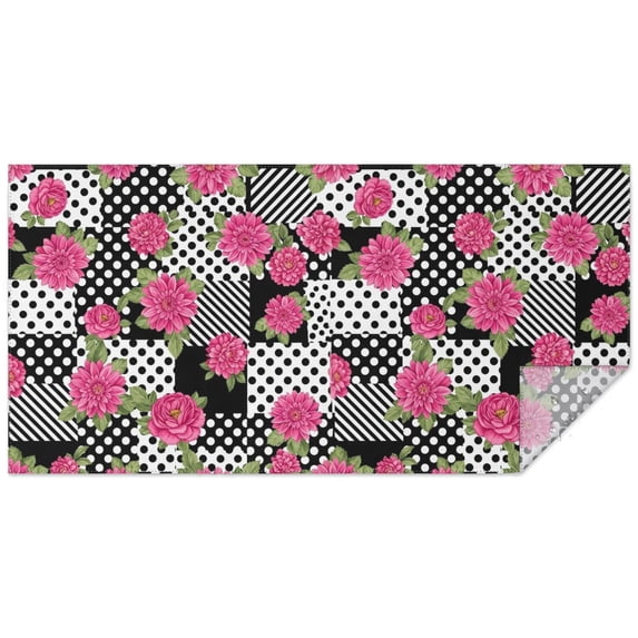Pioneer Flower Floral Print Pattern Waterproof Tablecloth, Rectangular ...