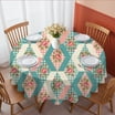Pioneer Flower Floral Print Pattern Round Tablecloth 60 X 60 Inch ...