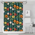 Pioneer Flower Floral Print Pattern Shower Curtain 72"x72", Bathroom ...