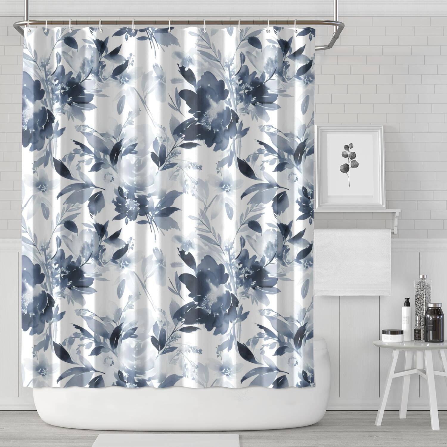 Pioneer Flower Floral Print Pattern Shower Curtain 72"x84" ,Bathroom ...