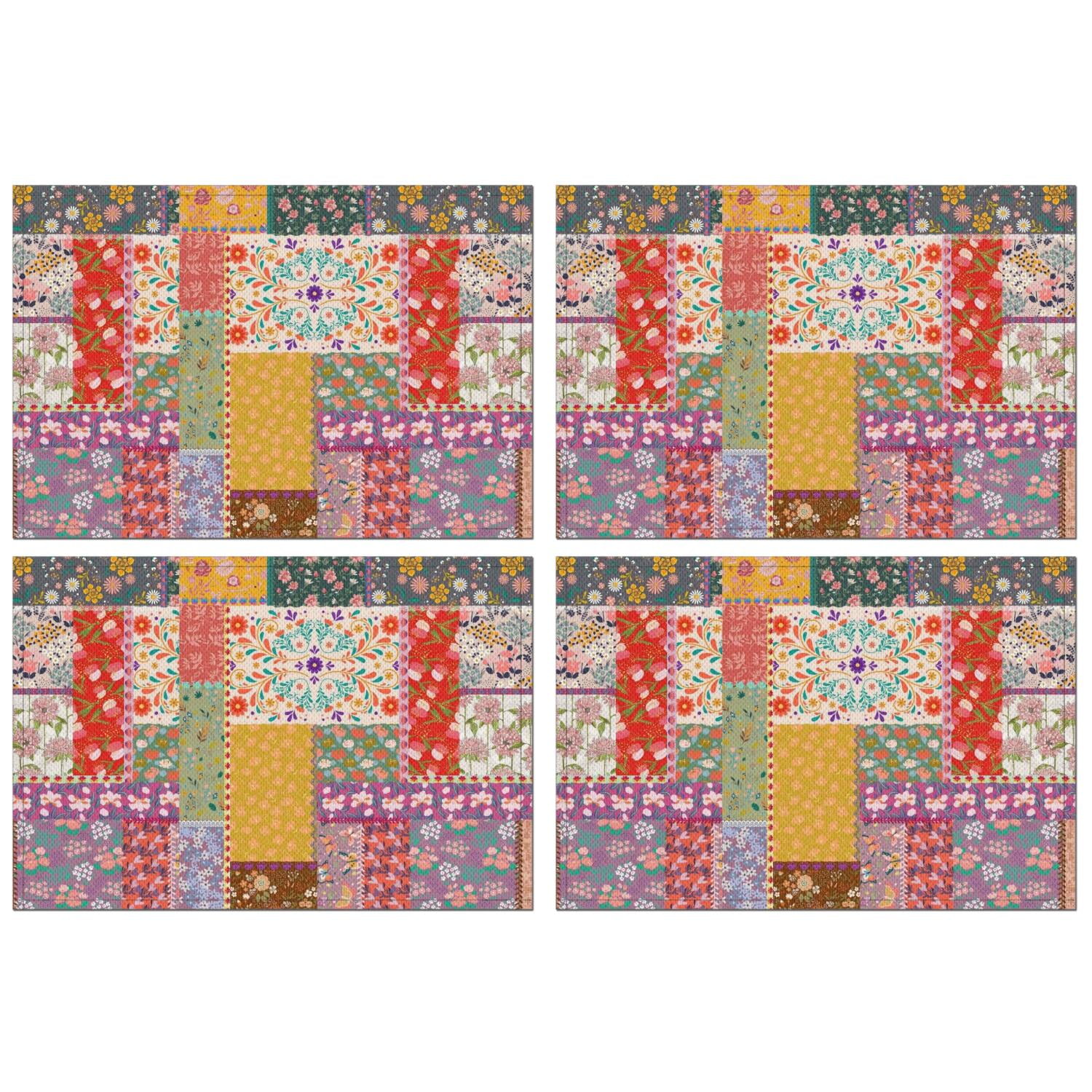 Pioneer Flower Floral Print Pattern Summer Placemats Table Placemats ...