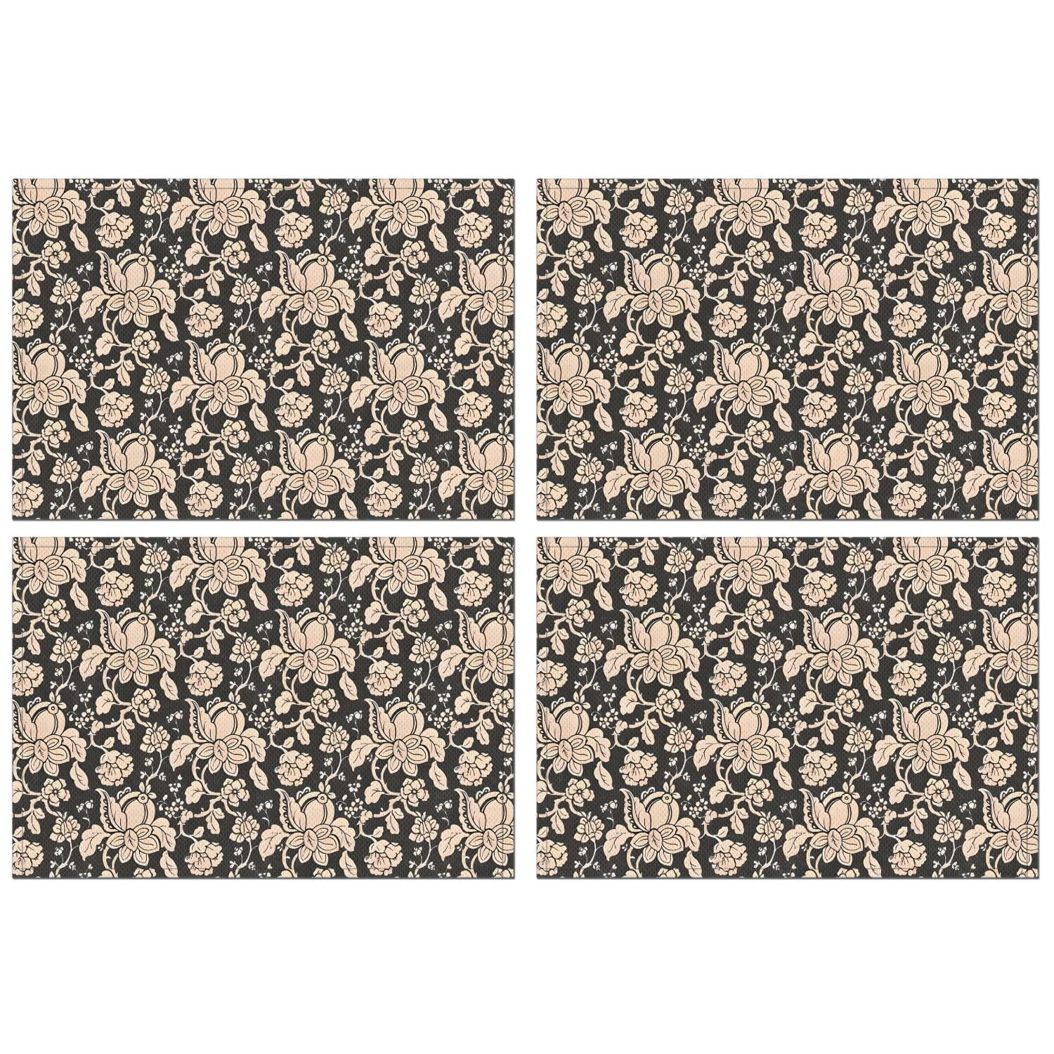 Pioneer Flower Floral Print Pattern Summer Placemats Table Placemats ...