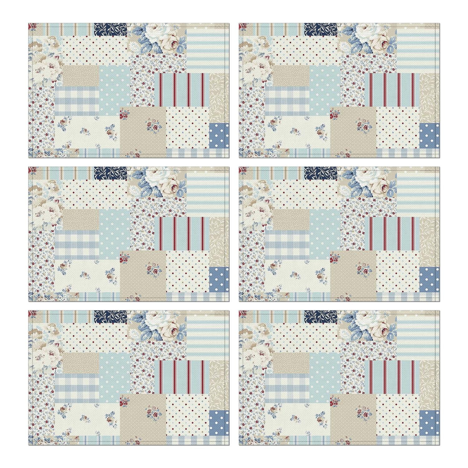 Pioneer Flower Floral Print Pattern Summer Placemats Table Placemats ...
