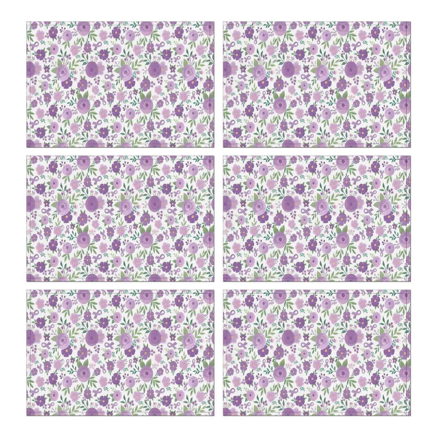 Pioneer Flower Floral Print Pattern Summer Placemats Table Placemats ...