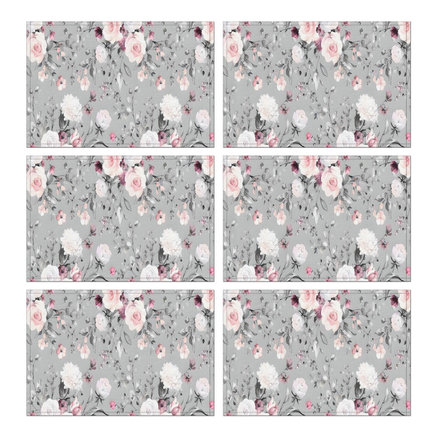 Pioneer Flower Floral Print Pattern Summer Placemats Table Placemats ...