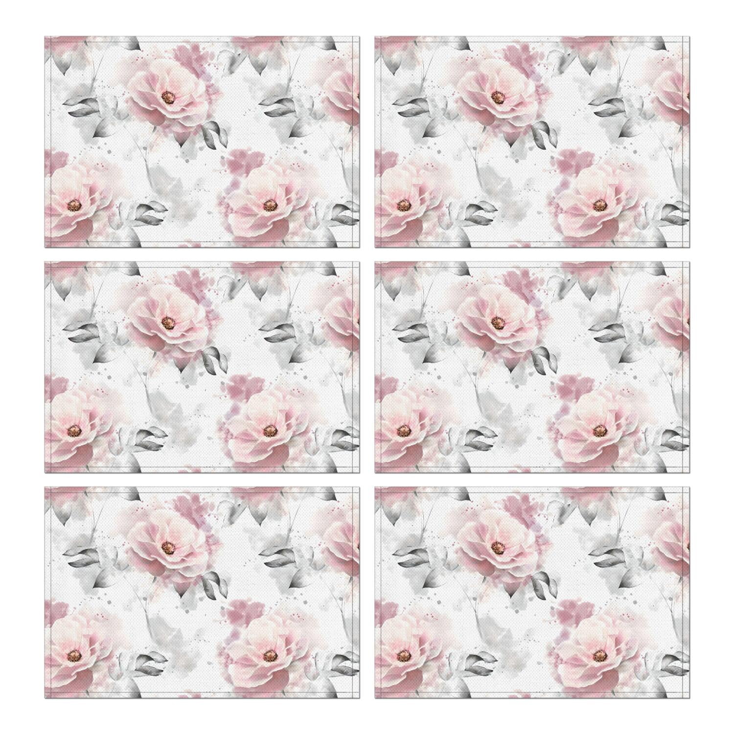 Pioneer Flower Floral Print Pattern Summer Placemats Table Placemats ...