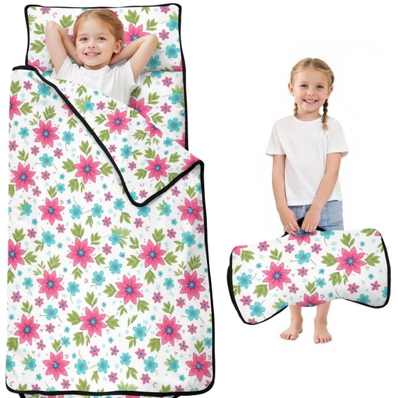 Pioneer Flower Floral Print Pattern Toddler Nap Mat for Teens Preschool ...