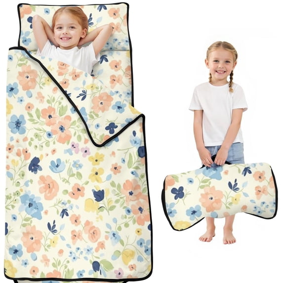 Pioneer Flower Floral Print Pattern Toddler Nap Mat for Teens Preschool ...
