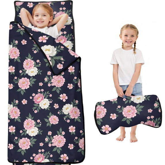 Pioneer Flower Floral Print Pattern Toddler Nap Mat for Teens Preschool ...