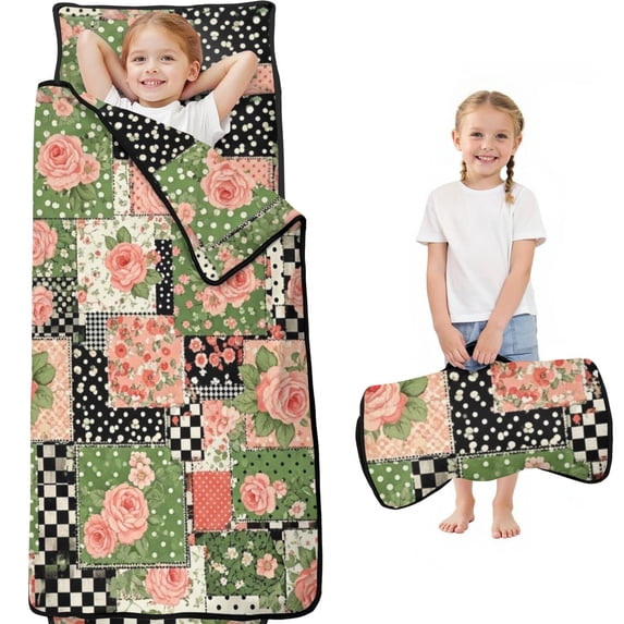 Pioneer Flower Floral Print Pattern Toddler Nap Mat for Teens Preschool ...