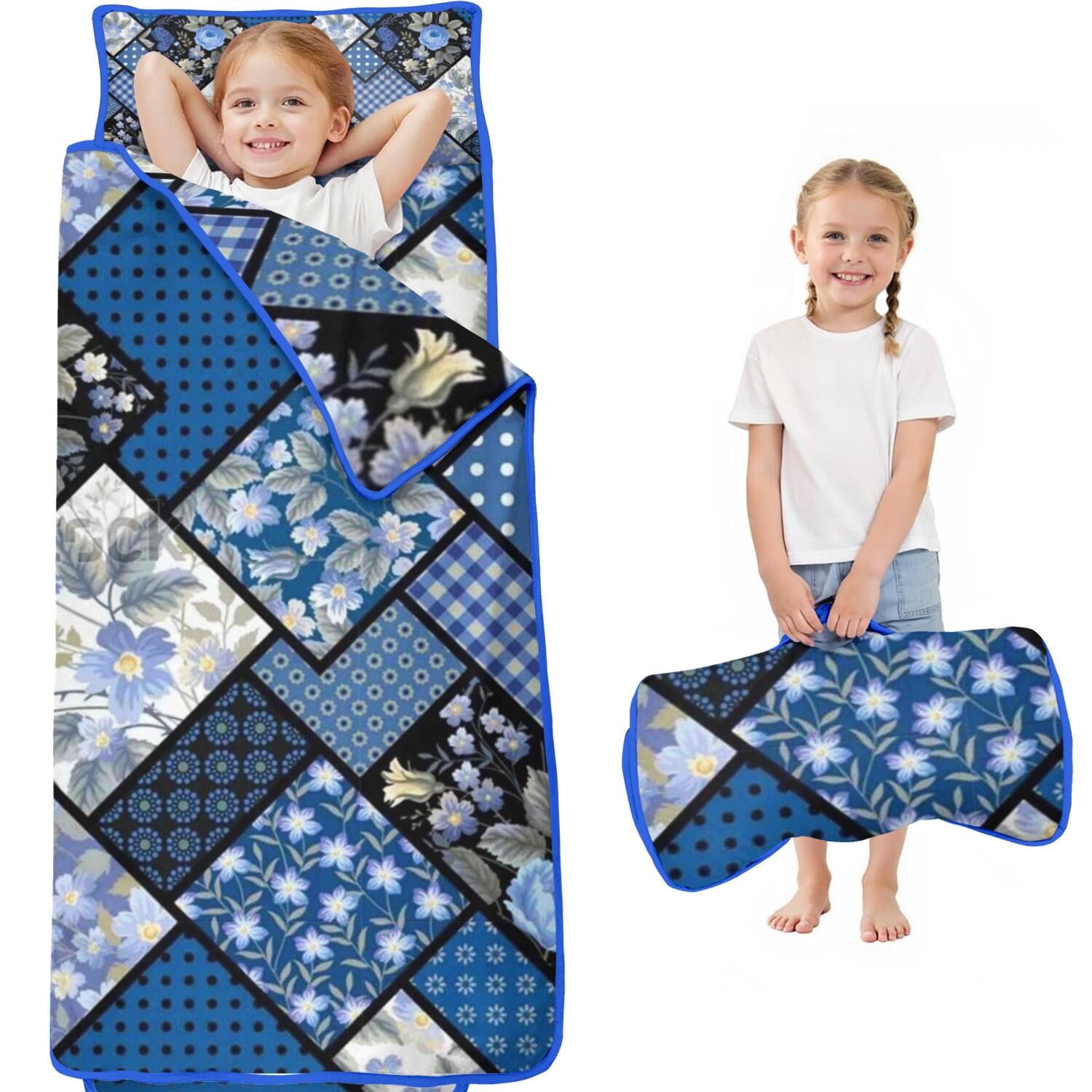 Pioneer Flower Floral Print Pattern Toddler Nap Mats for Kids Preschool ...