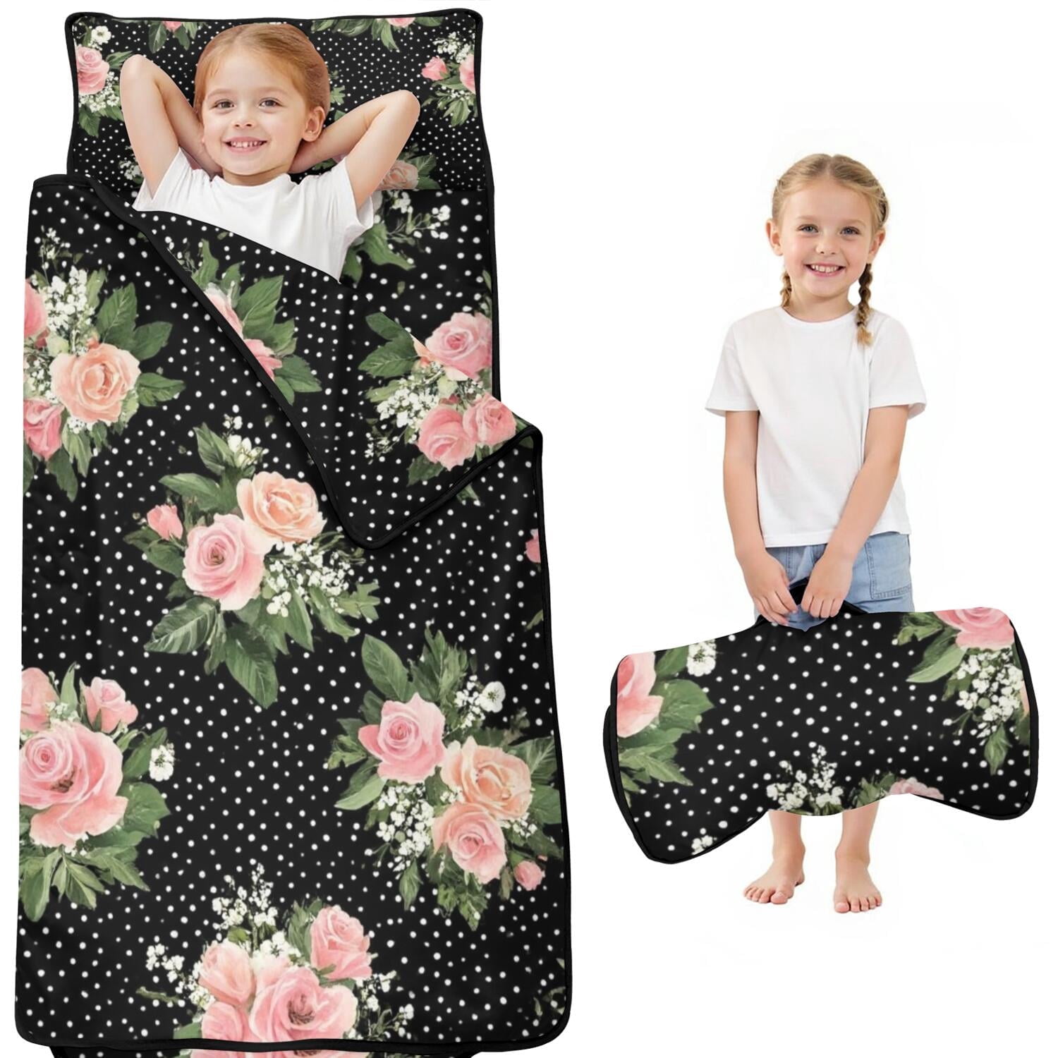 Pioneer Flower Floral Print Pattern Toddler Nap Mats for Kids Preschool ...