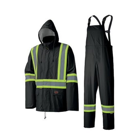 Pioneer Hi Vis Waterproof Lightweight Rainsuit - Work Safety Hooded ...