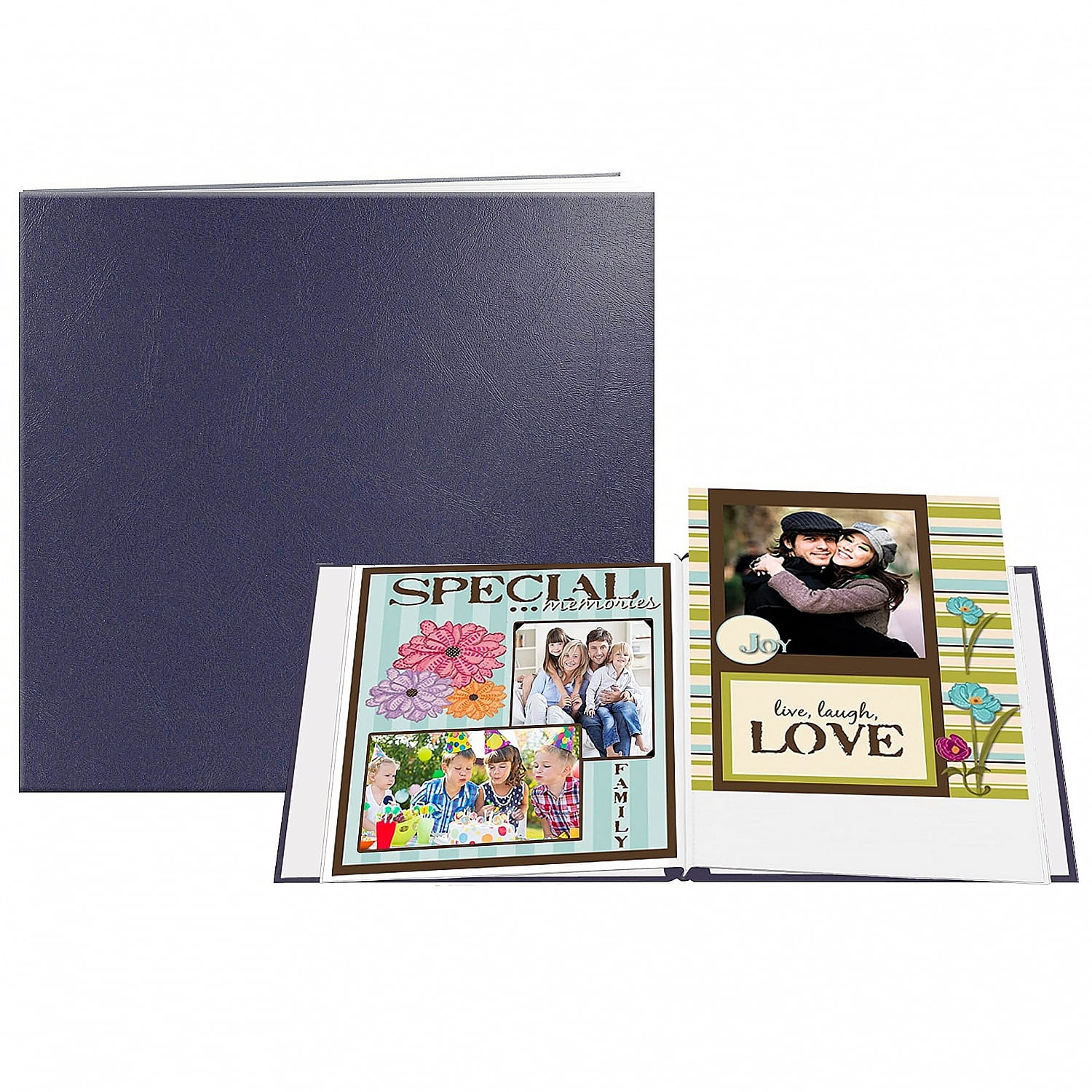 Pioneer Photo Albums 12 x 12 Scrapbook - Navy Blue, Archival Quality ...