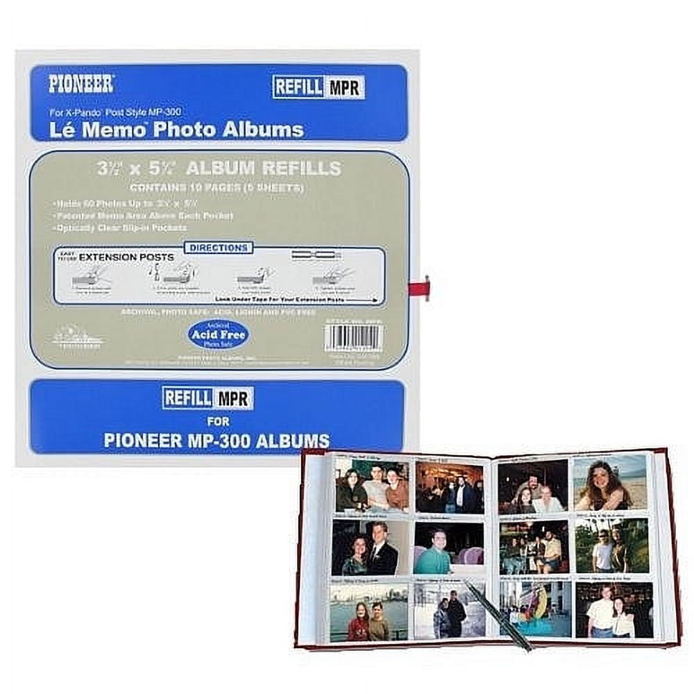 Genuine Pioneer Photo Pages Clear Album Sheets, 12-at-a-time 3.5x5 ...