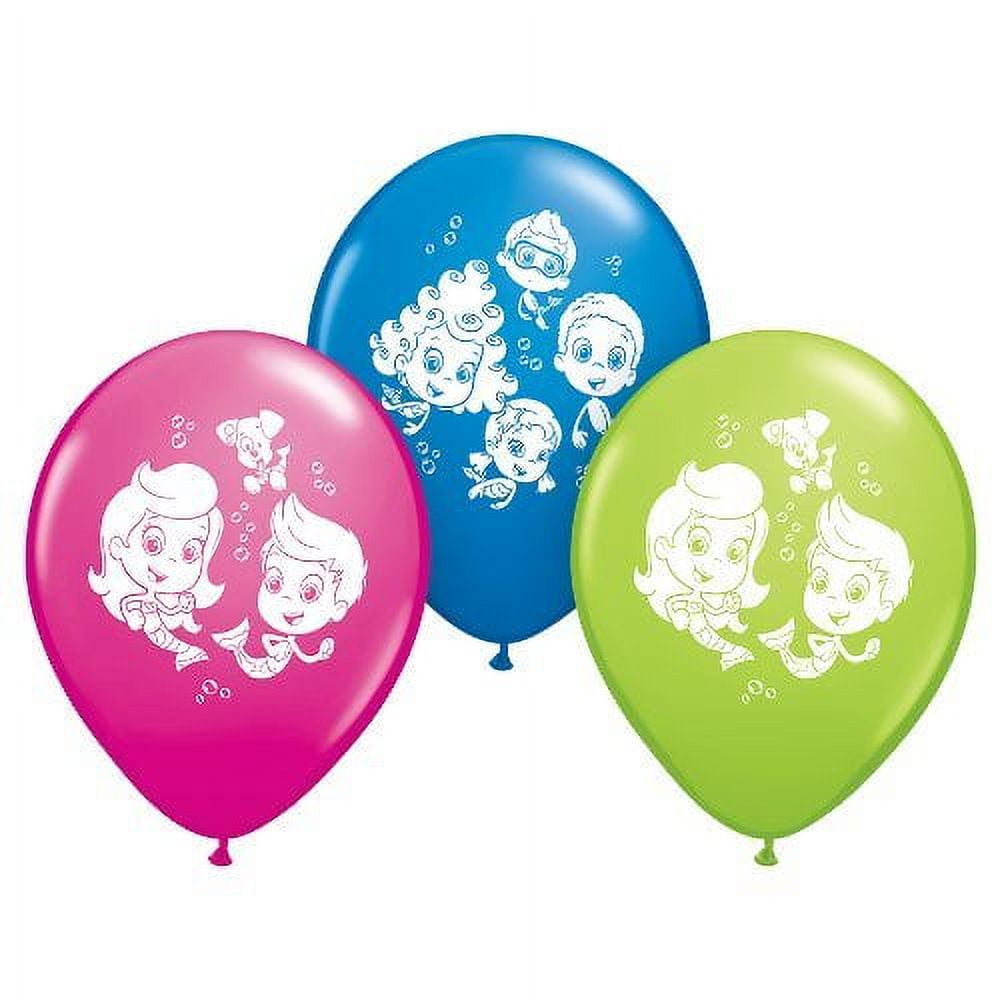 Pioneer National Latex Bubble Guppies 12" Latex Balloons, 6 Count ...
